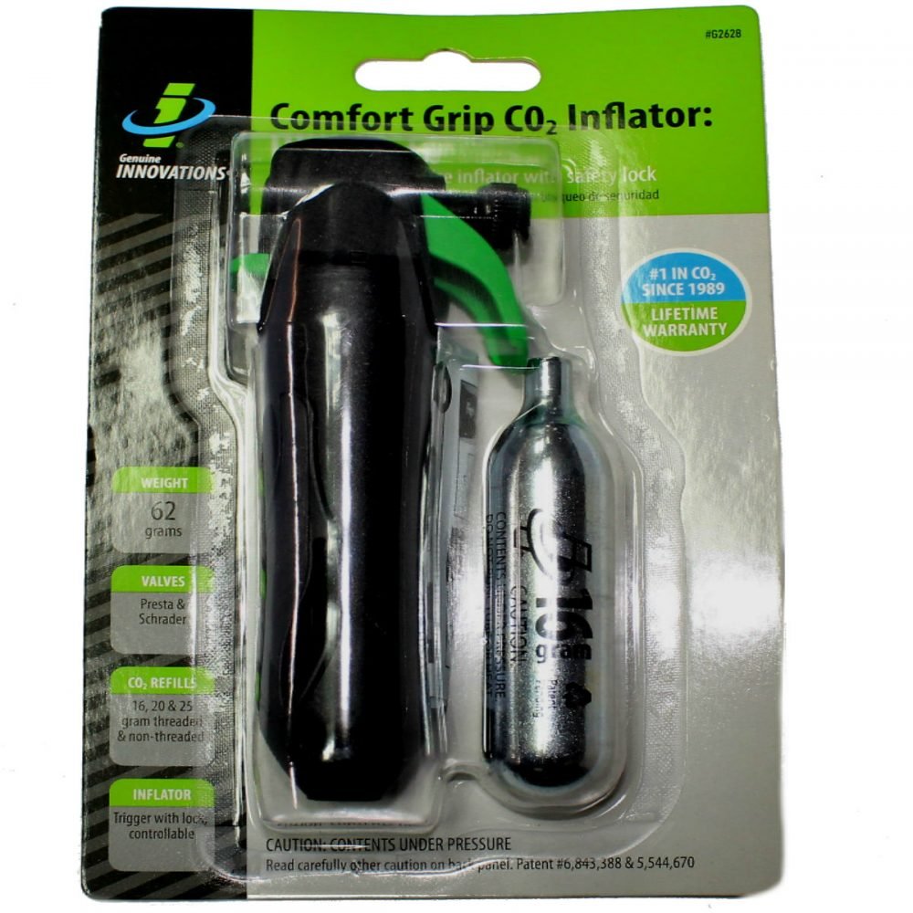 GI ULTRAFLATE PLUS INFLADOR NEGRO Y VERDE - El Outlet de la Bicicleta
